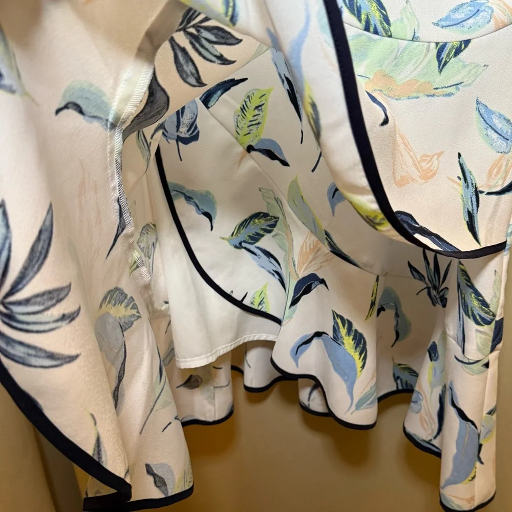 Banana Republic | Dresses | Banana Republic Floral Faux Wrap Dress Sz 2 ...